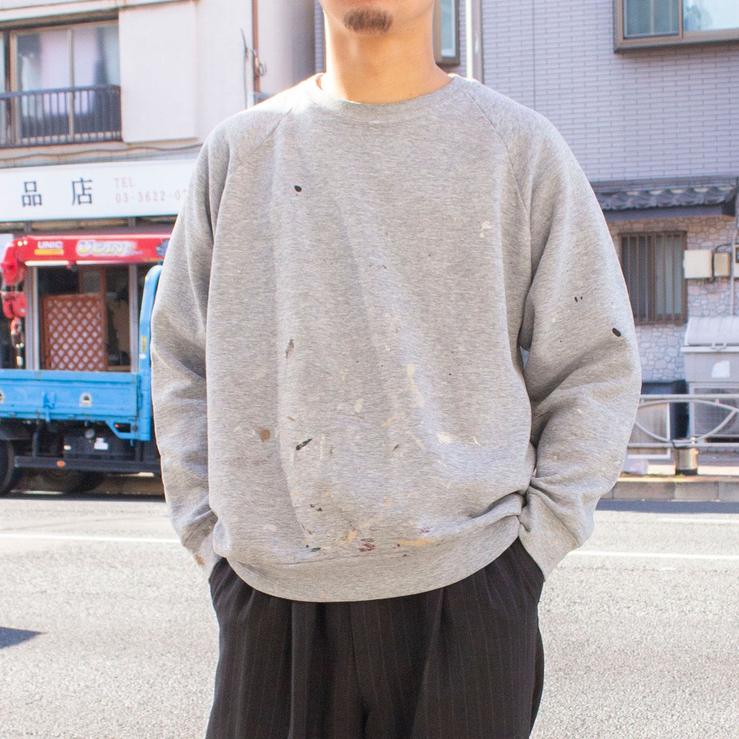 Raglan Painted Sweat – FRAT STORE